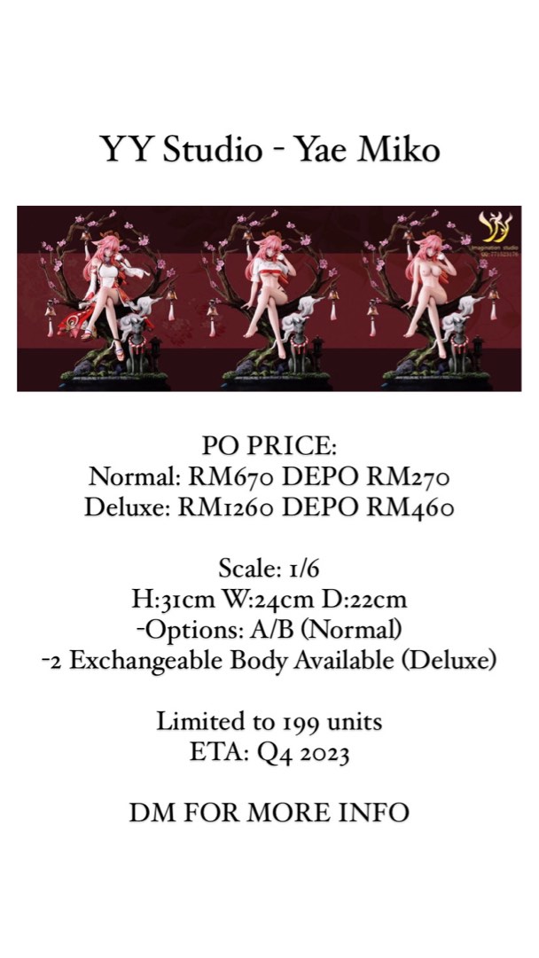 YY Studio - Yae Miko, Hobbies & Toys, Toys & Games on Carousell