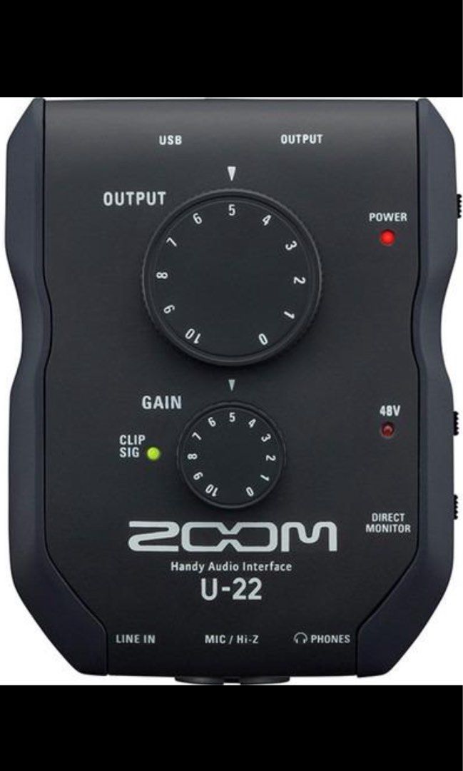 Zoom U-22 Handy Audio Interface, 2-Channel Portable USB Audio Interface, 1 XLR/TRS Input ...