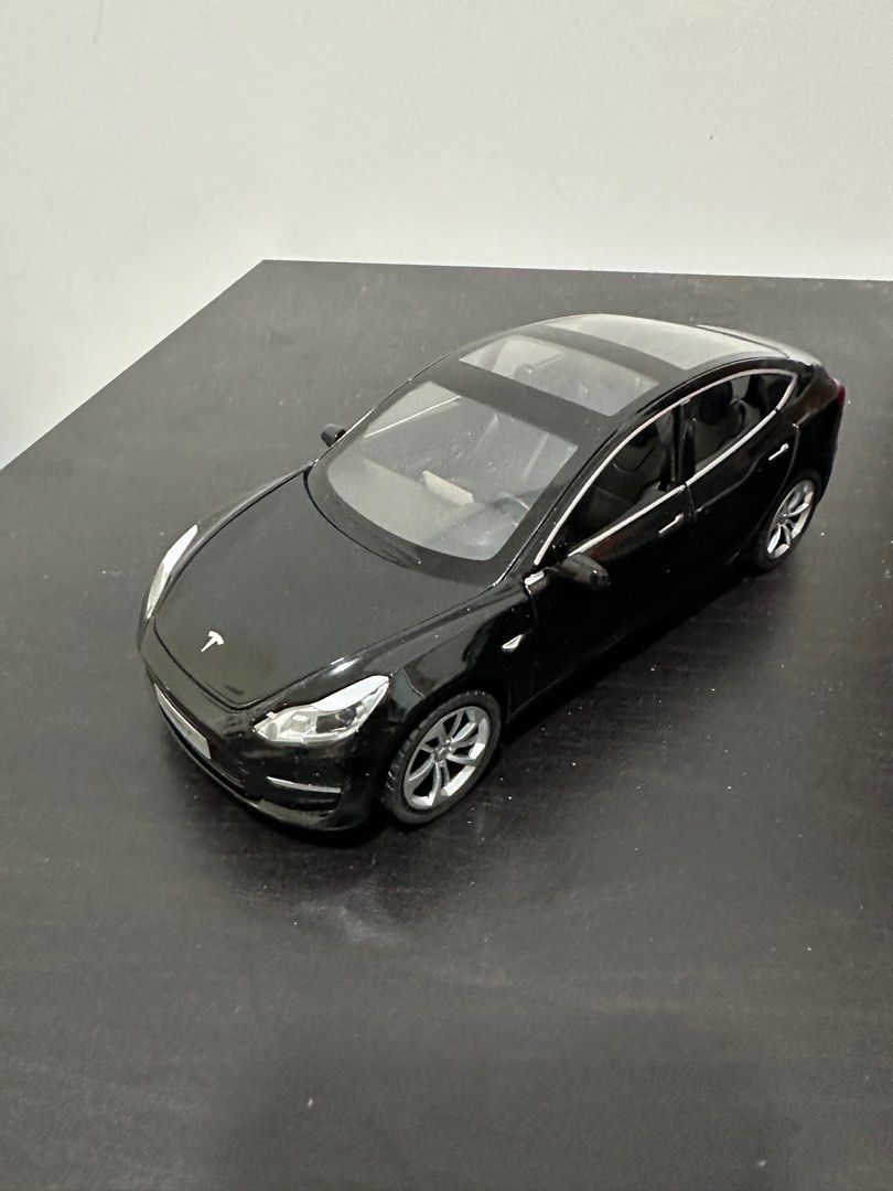 1:24 Diecast Tesla Model 3 (Black), Hobbies & Toys, Toys & Games on ...