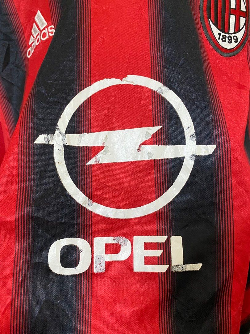 2004/2005 AC Milan Opel Home Football Jersey, Men's Fashion, Tops ...