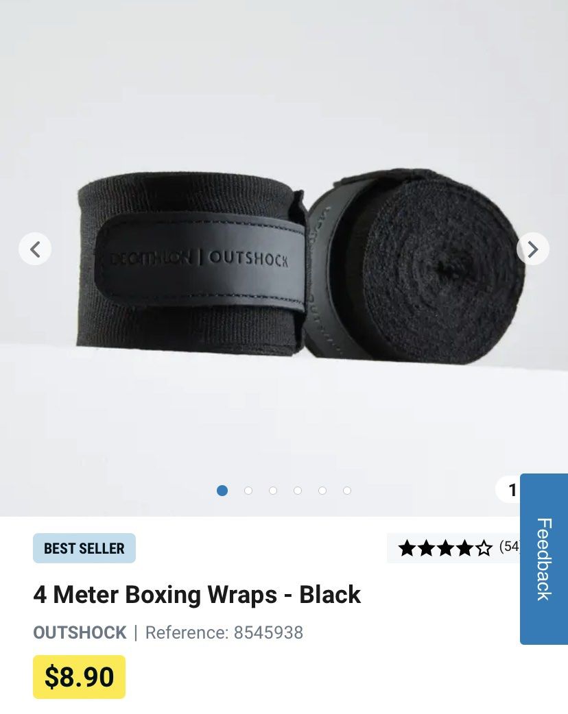 4m boxing hand wraps decathlon, Sports Equipment, Other Sports ...