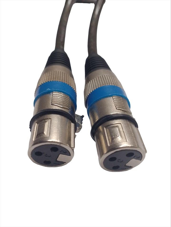 6.35mm MALE PL55 TRS STEREO to 2-XLR FEMALE UNBALANCED Y SPLITTER, BEST ...