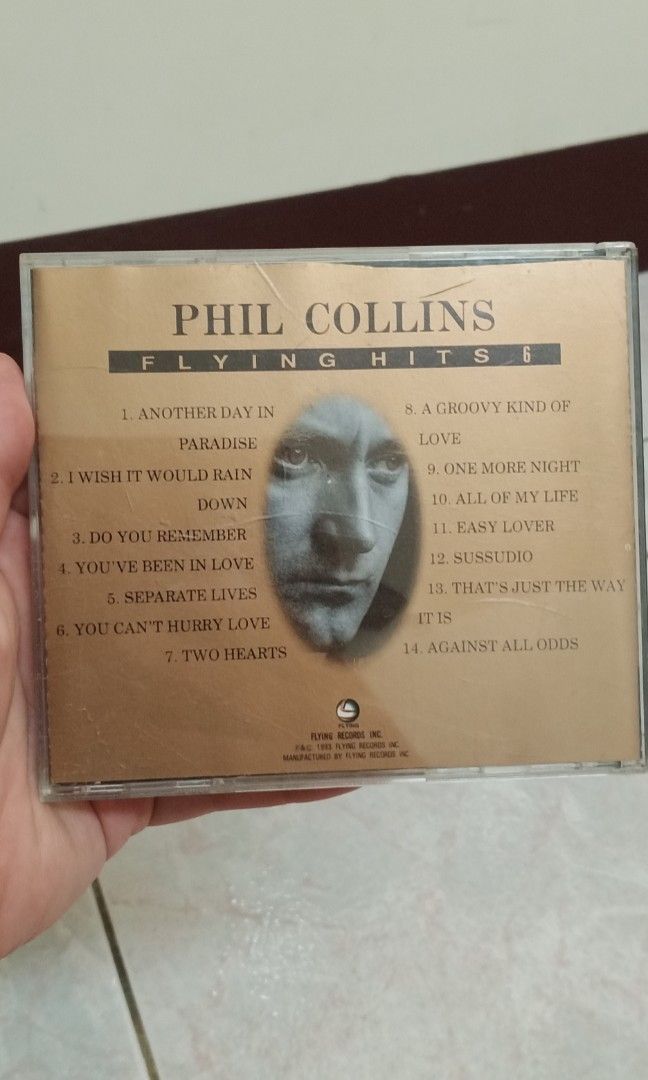超絕版 稀有1993年 Pill Collins Flying Hits CD Flying 唱片, 書籍、休閒與玩具, 樂器、音樂相關 ...
