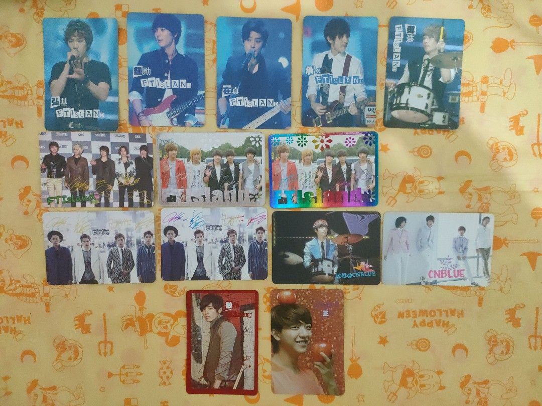 現貨 Beast Yescard 6人/5人時期/B1A4/FTIsand 5人時期/CNBlue 4人時期/Bigbang 5人時期 已絕版白卡/專輯白卡/單色簽/金簽/銀簽/彩簽set 白 ...