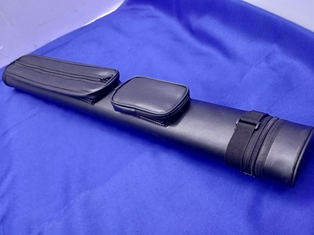 * Brand new High Quality Black 2x2 Leather Hard case for Billiard Cues ...