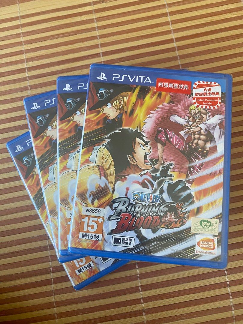 全新未開封 Psv PSVITA ONE PIECE BURNING BLOOD 繁體中文版 / 3dS PUZZLE DRAGONS 日文版 ...