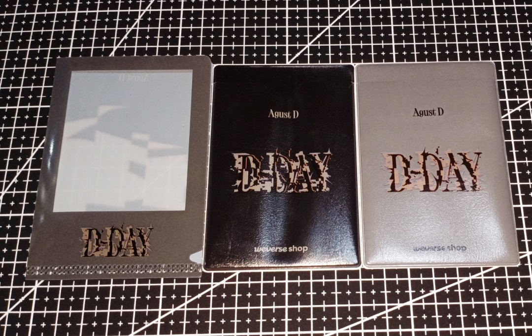 Agust D D-day Weverse POB ( Card Holder + L- Photocard Holder ) Set on ...