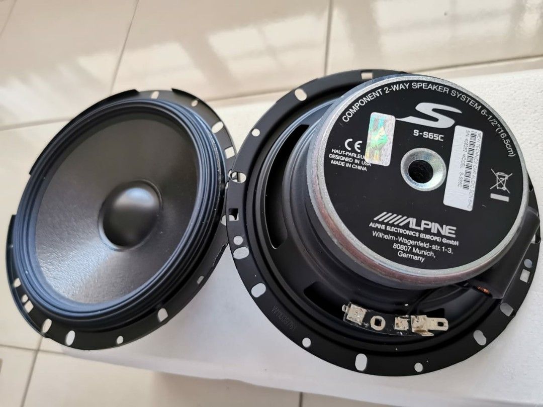 Alpine S-S65C speaker, Auto Accessories on Carousell