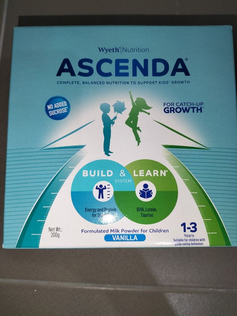 Ascenda Vanilla milk 1-3years old, Babies & Kids, Nursing & Feeding ...