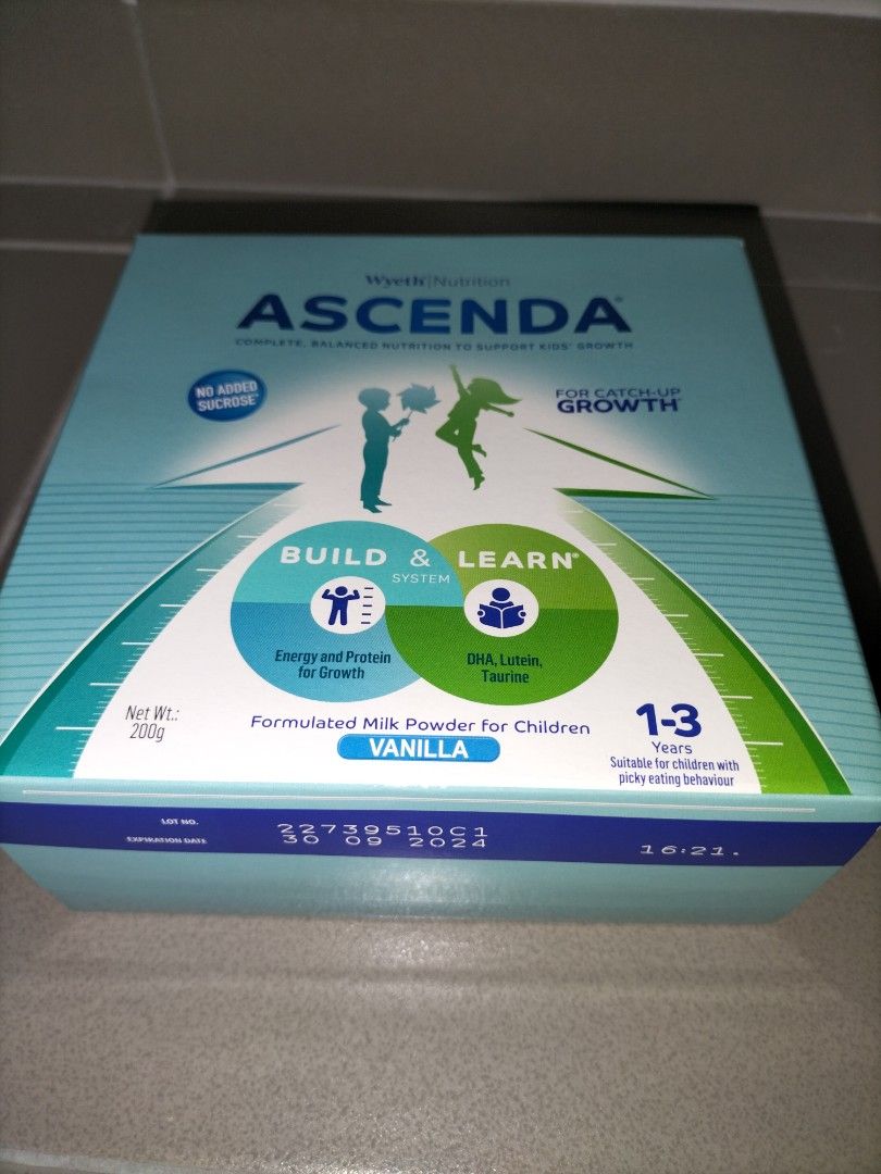 Ascenda Vanilla milk 1-3years old, Babies & Kids, Nursing & Feeding ...