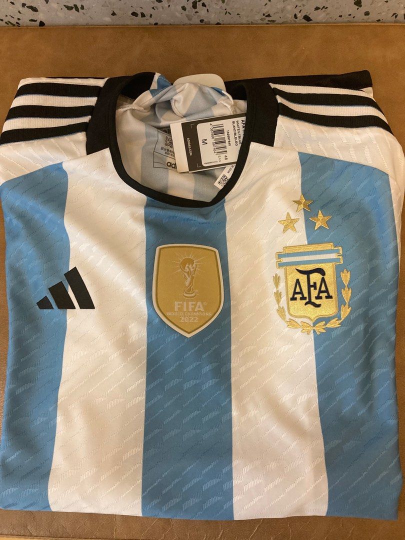 Authentic Argentina 3 star Player Issue home jersey, Men's Fashion ...