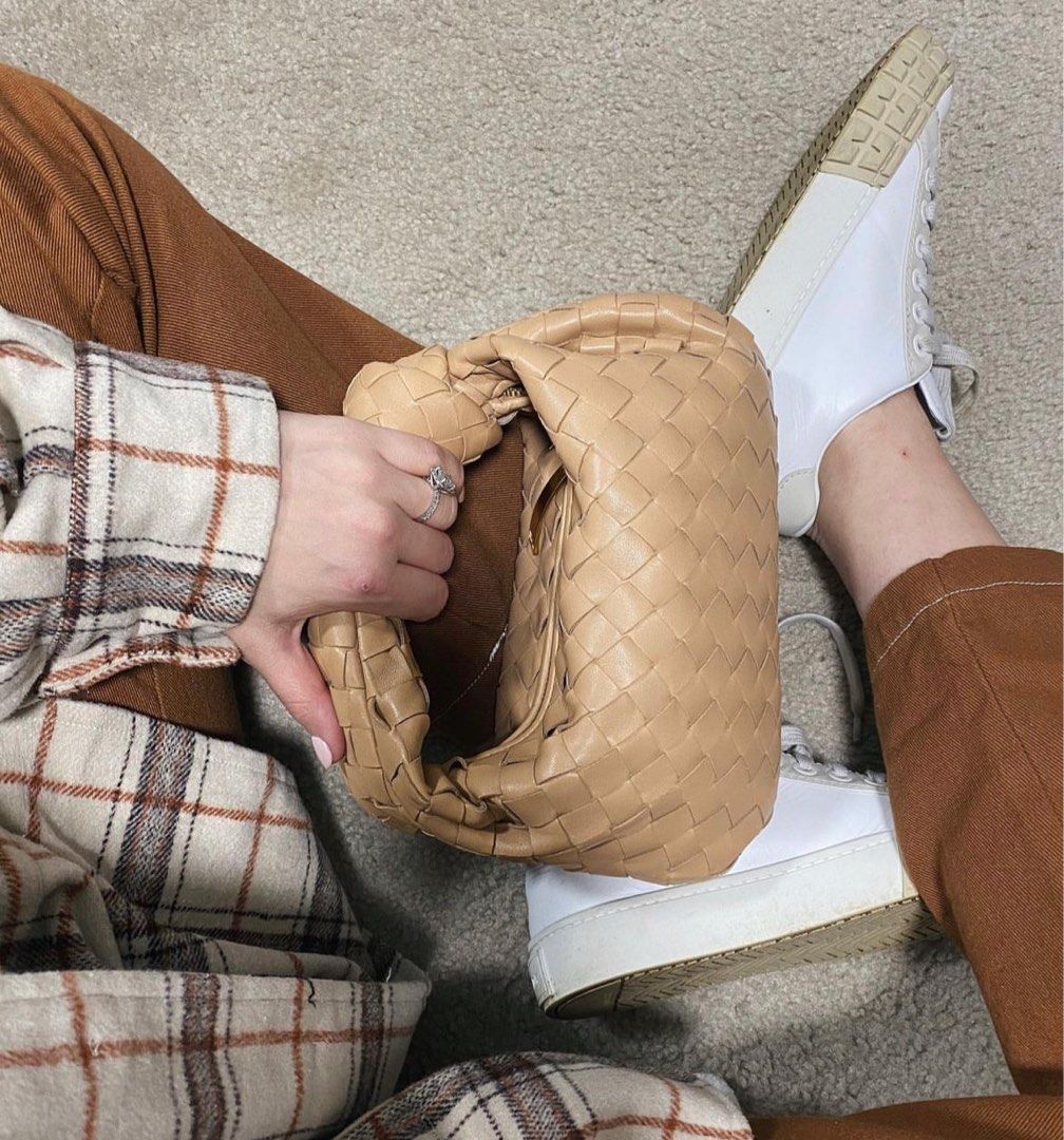 Authentic BV Bottega Mini Jodie Almond Beige on Carousell