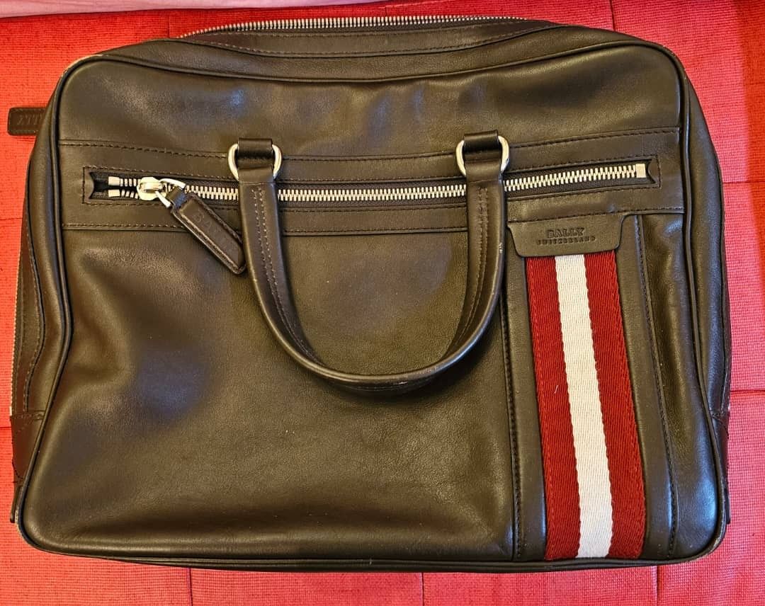 Bally Original leather briefcase, Men's Fashion, Bags, Briefcases on ...