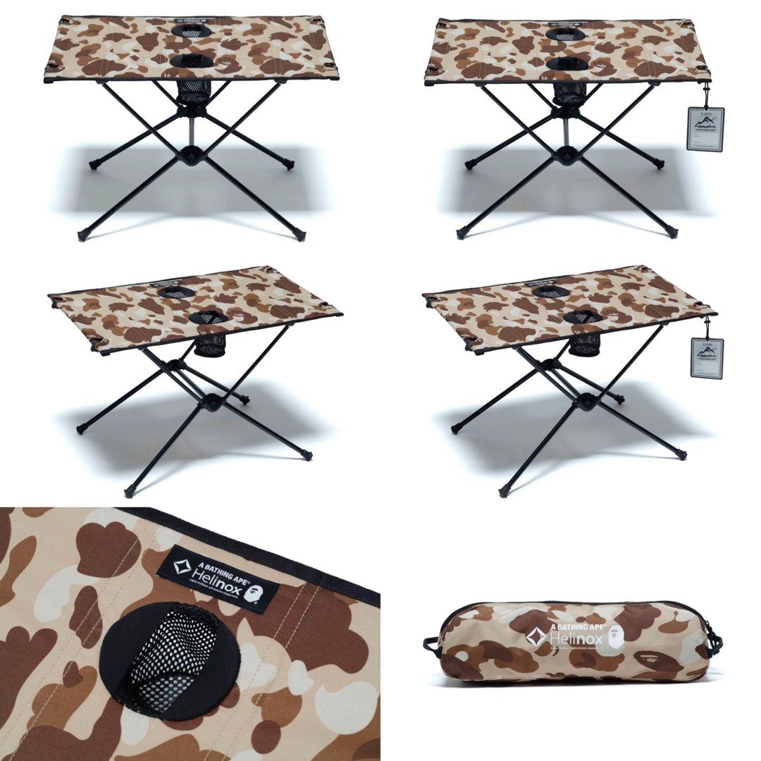 BAPE X HELINOX COLOR CAMO TABLE ONE HARD TOP, Sports Equipment, Hiking ...