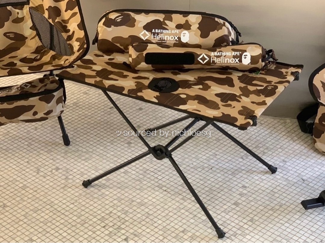 BAPE X HELINOX COLOR CAMO TABLE ONE HARD TOP, Sports Equipment, Hiking ...
