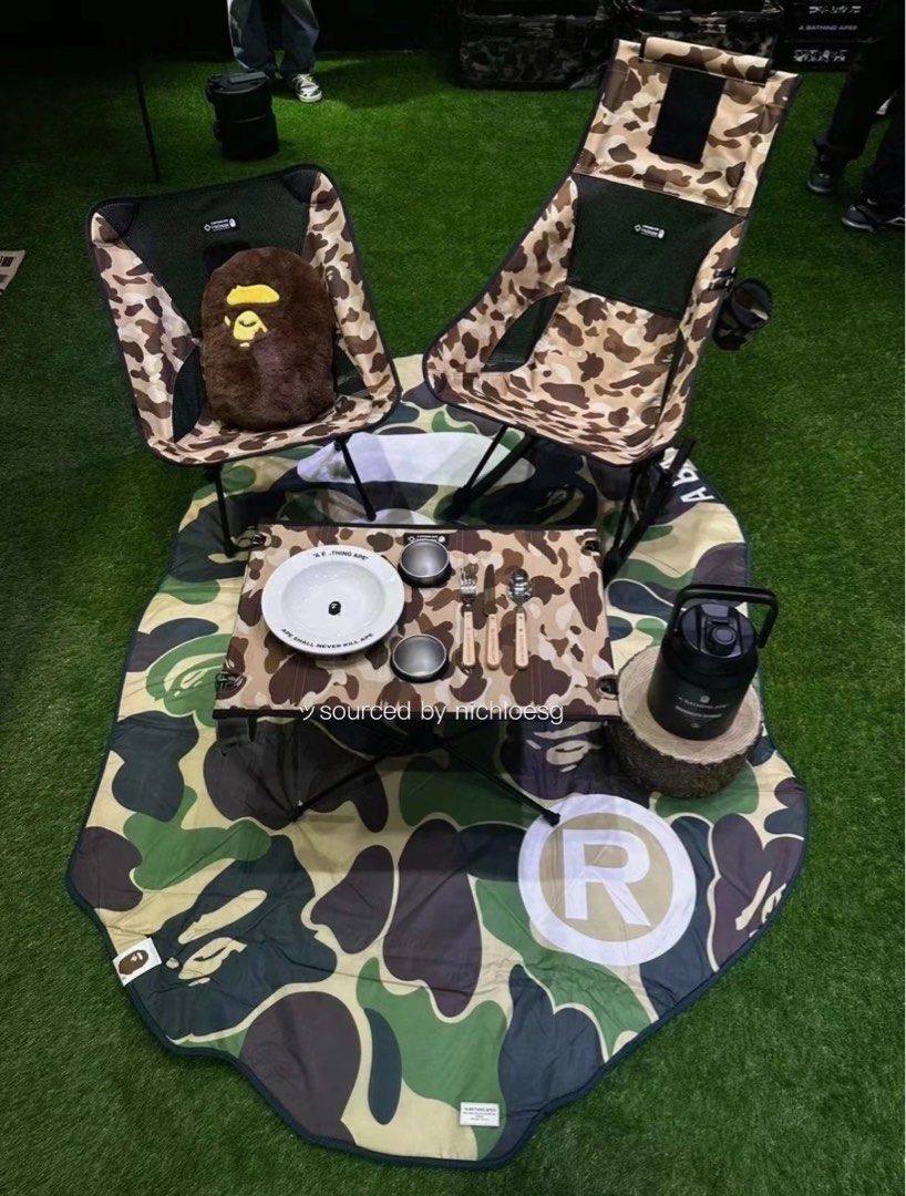 BAPE X HELINOX COLOR CAMO TABLE ONE HARD TOP, Sports Equipment, Hiking ...