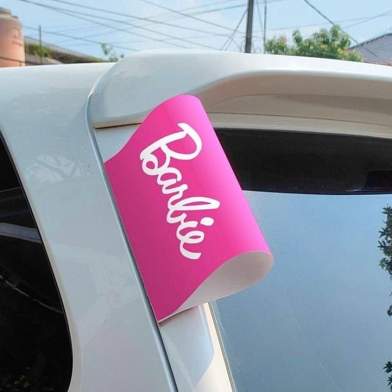 Barbie Car Tag Pelekat Kereta Lego, Auto Accessories on Carousell
