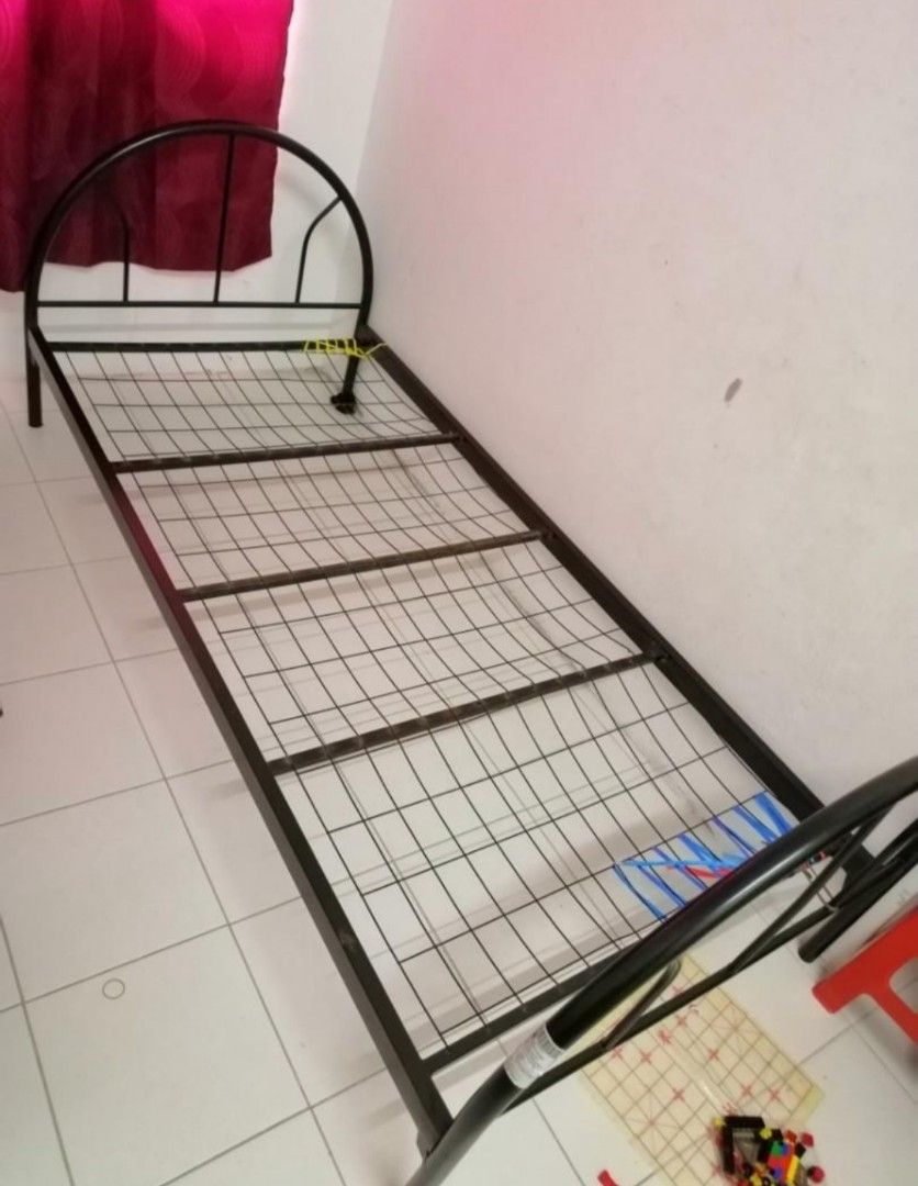 Bed rack besi, Furniture & Home Living, Furniture, Bed Frames ...