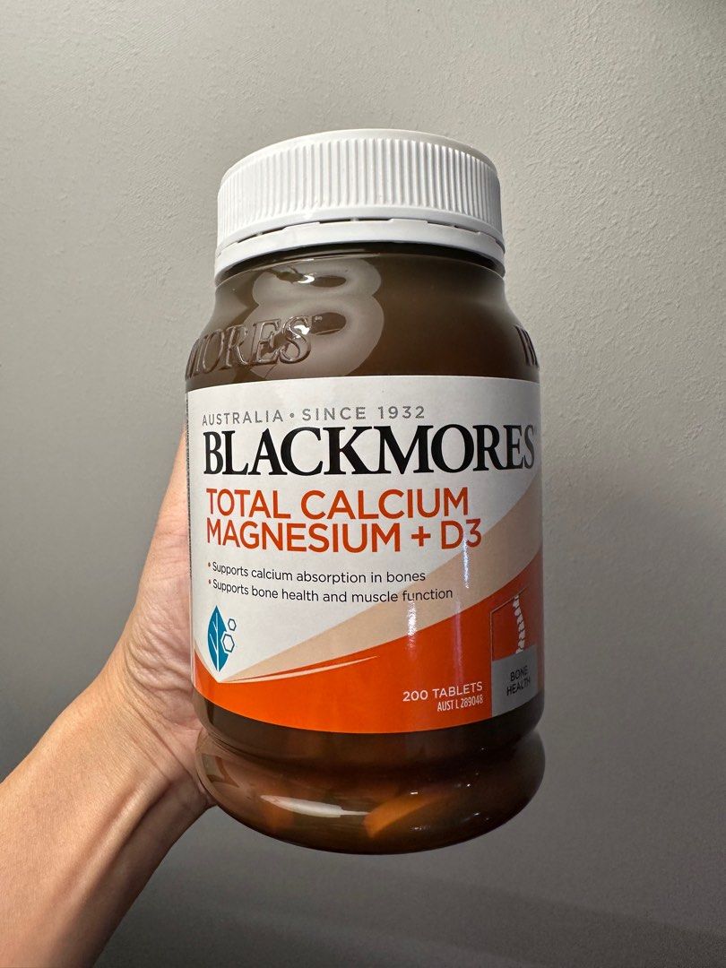Blackmores Total Calcium & Magnesium + D3 200 Tablets, Health ...