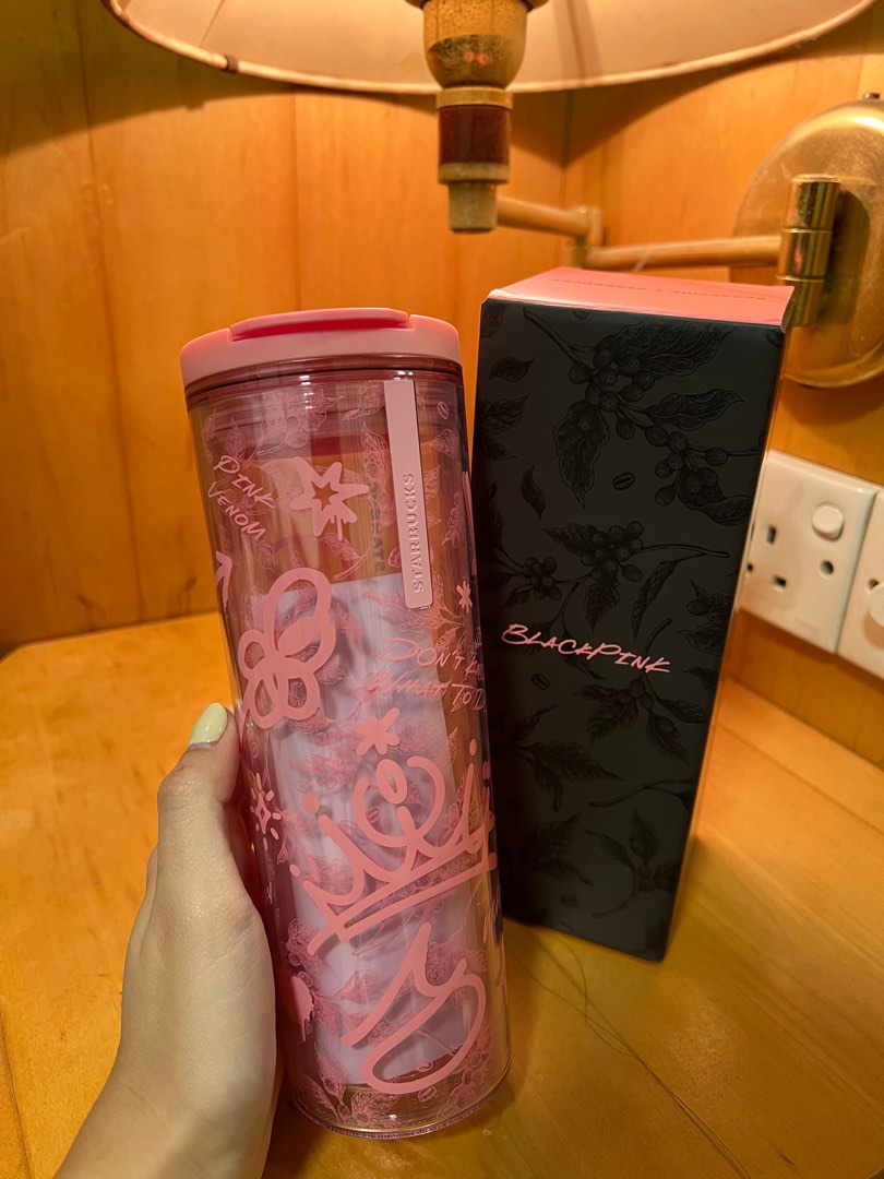 Blackpink x Starbucks Tumblr Pink, Hobbies & Toys, Memorabilia ...