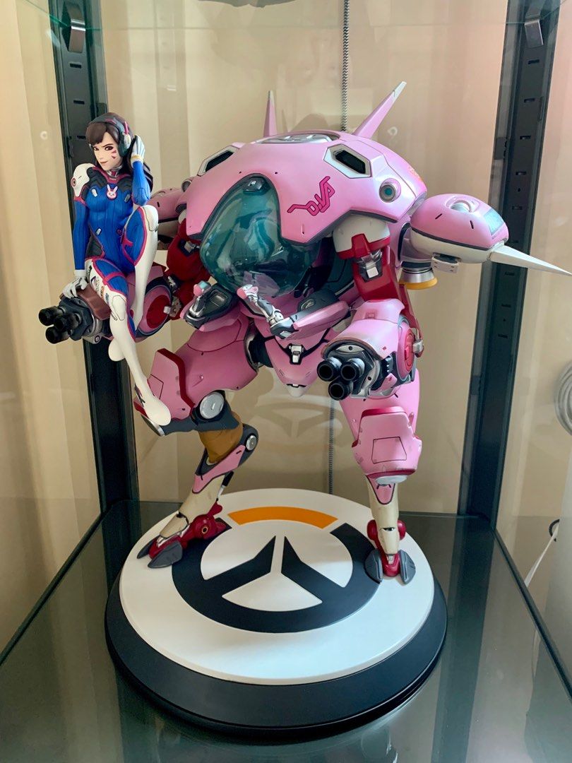 Blizzard Overwatch OW D.Va + Mecha 36CM Statue Model FIGURE, Hobbies ...