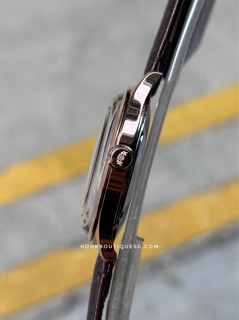 Brand New Orient Bambino Rose Gold Case, Olive Green Dial Automatic ...