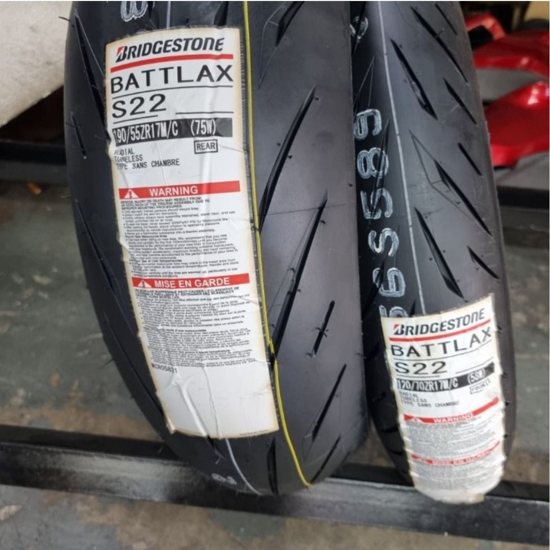 Bridgestone Battlax S22 Motorcycle Tyres, Motorcycles, Motorcycle ...
