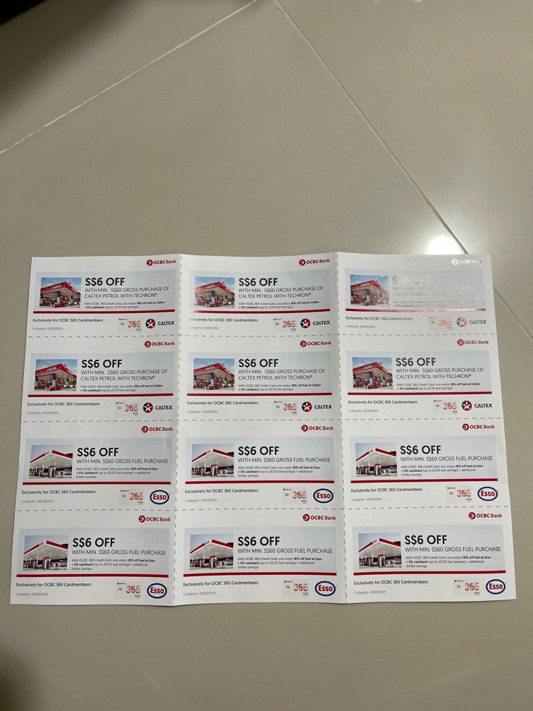 Caltex voucher, Tickets & Vouchers, Vouchers on Carousell