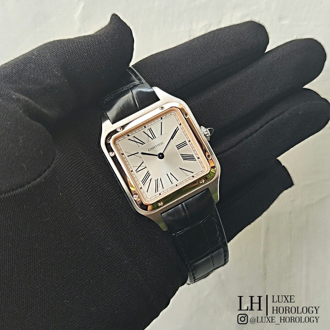 Cartier Santos Dumont Large W2SA0011 Rose Gold/Steel, Luxury, Watches ...