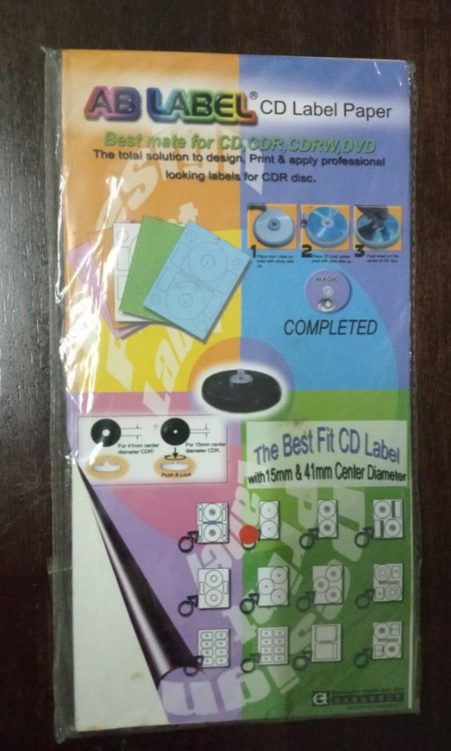 CD label paper, Hobbies & Toys, Stationery & Craft, Craft Supplies ...