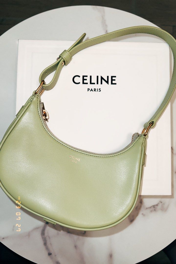 Celine Mini Ava Green, 名牌, 手袋及銀包 - Carousell