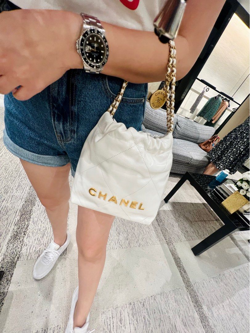 Chanel Mini 22 Bag, Luxury, Bags & Wallets on Carousell