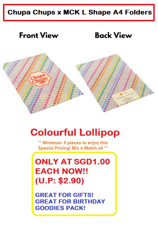 Chupa Chups L Shape A4 Folder, Hobbies & Toys, Stationery & Craft ...