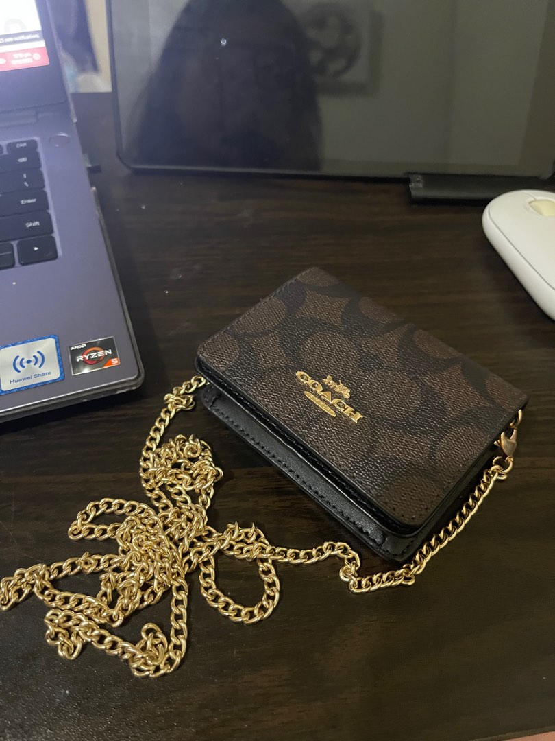 Coach Chain Wallet Mini on Carousell