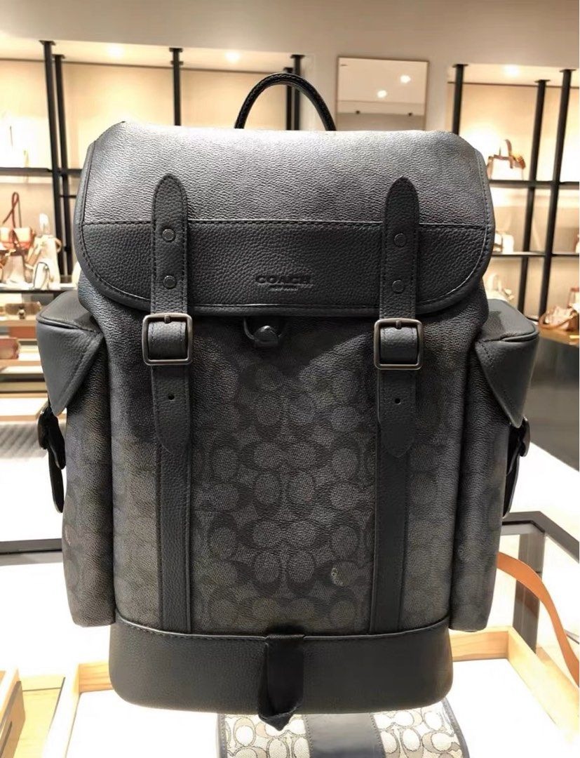 Coach Hitch Backpack In Signature Canvas (Men Laptop Bag), Men's ...