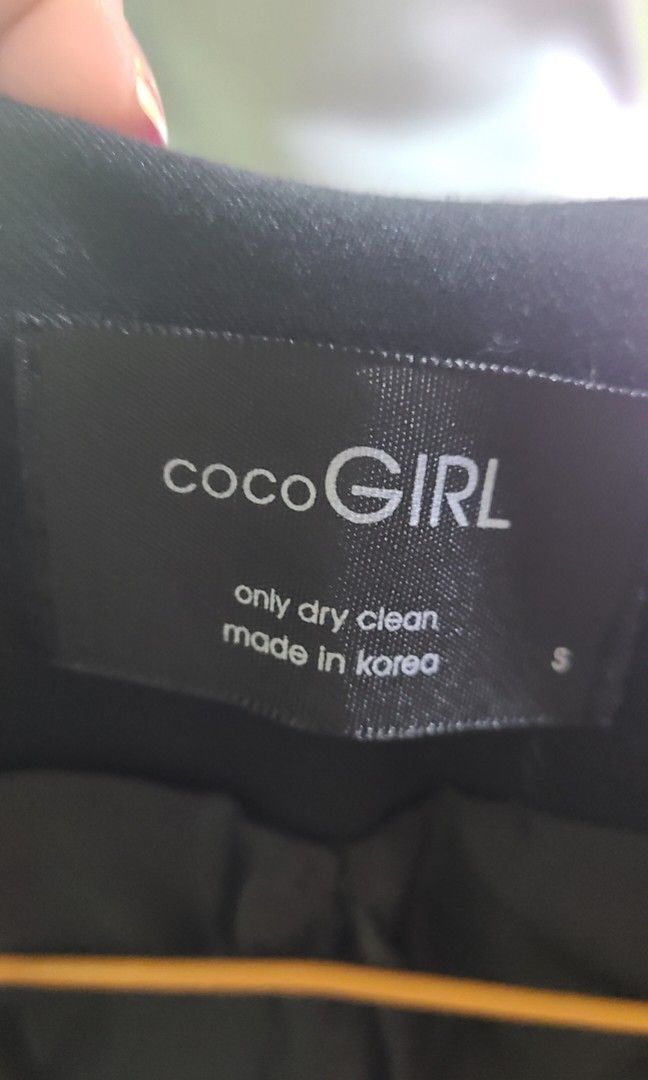 Coco girl black coat blazer for women on Carousell