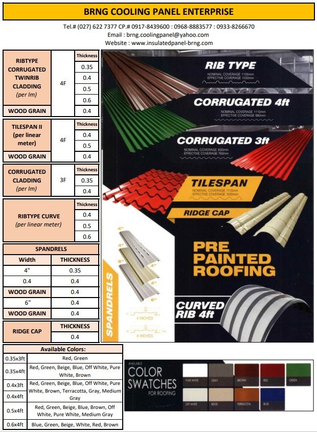 Construction Materials - Colored Roofing - Steel Decking - Purlins ...
