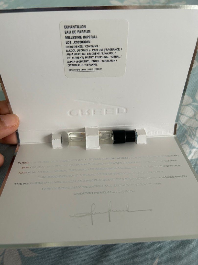 Creed sample, Beauty & Personal Care, Fragrance & Deodorants on Carousell