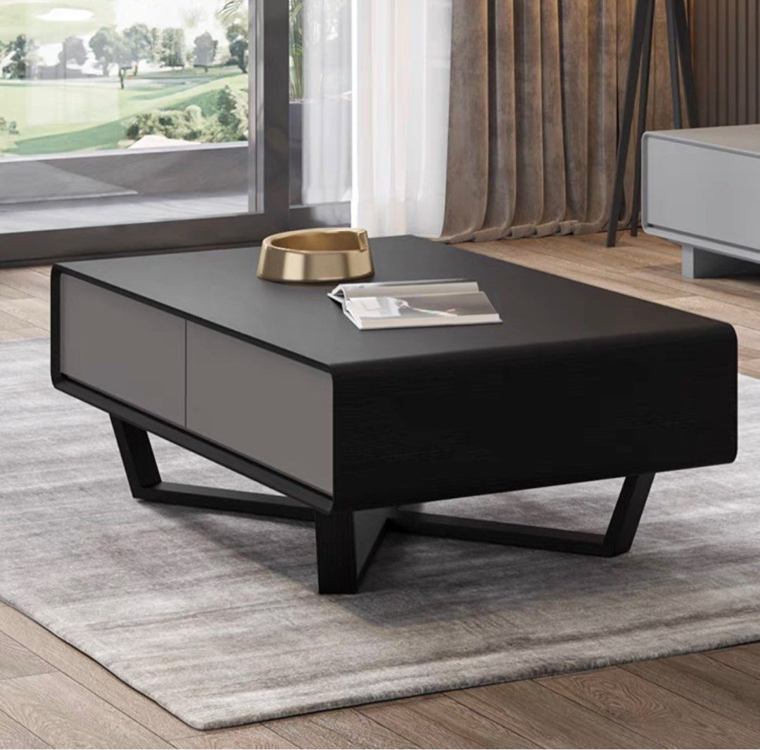 DANENE Modern Wood Coffee Table, Furniture & Home Living, Furniture ...