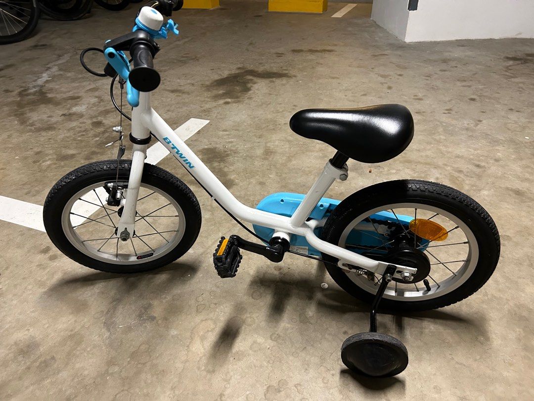 Decathlon Btwin Kids Bicycle Dragon Unisex 14 inch Petit Bleu 3-5 years ...