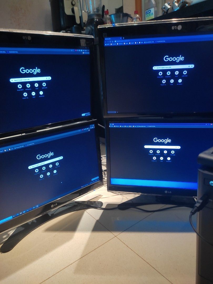 dell Desktop with 4 monitors, Computers & Tech, Desktops on Carousell
