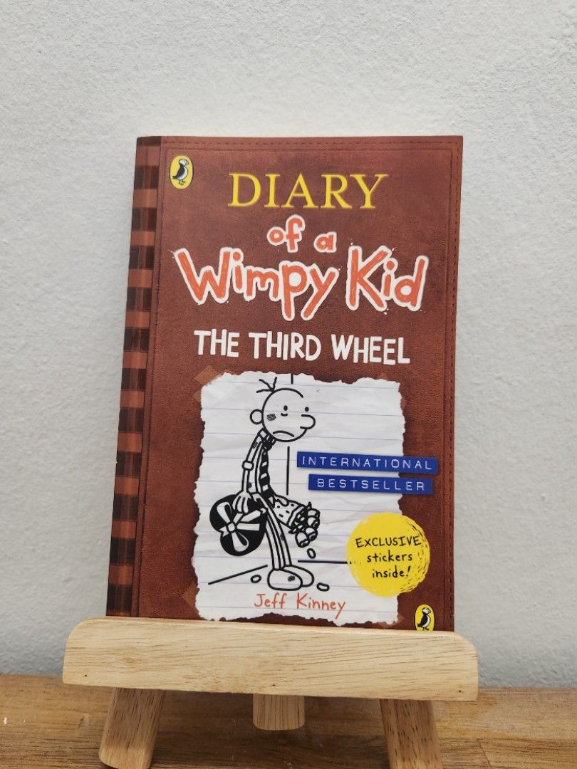 Diary of a Wimpy Kid: The Third Wheel by Jeff Kinney, Hobbies & Toys ...