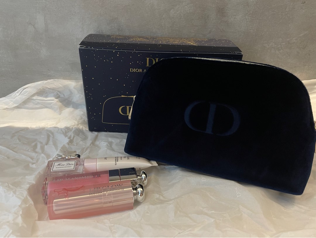 Dior beauty set (lip glow, lip maximizer, miniature perfume), Beauty ...