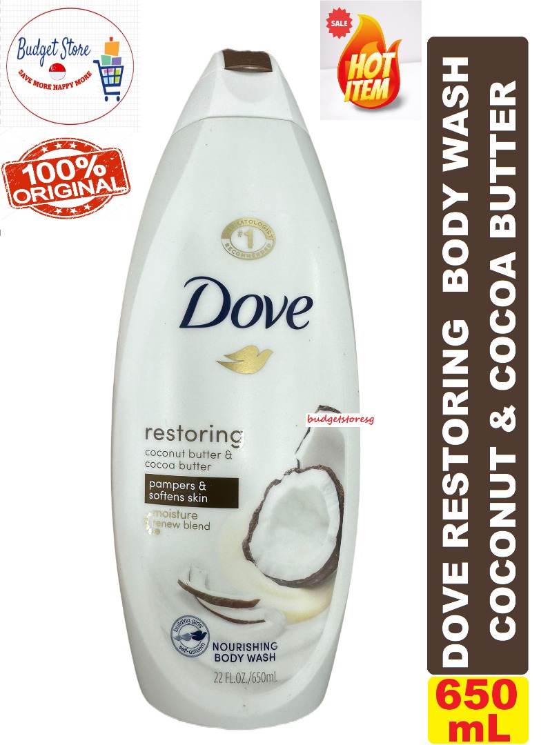 Dove Restoring Body Wash Coconut & Cocoa Butters - 650 mL, Beauty ...