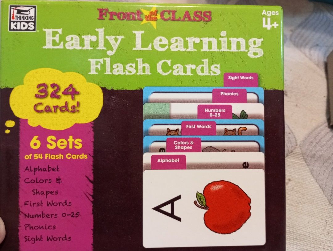 Bundle 1 box 324 Early learning flash cards and Spectrum Sight Words ...