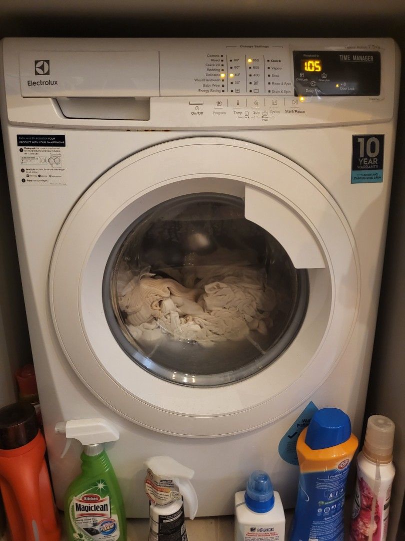 Electrolux EWF85743 7.5kg Front Load Washer, TV & Home Appliances ...