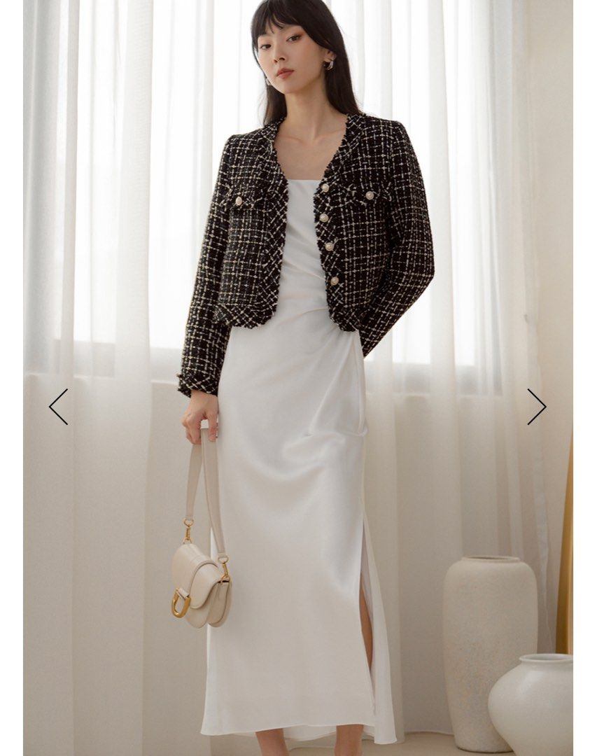 Fashmob Chantel tweed jacket, Women's Fashion, Coats, Jackets and ...