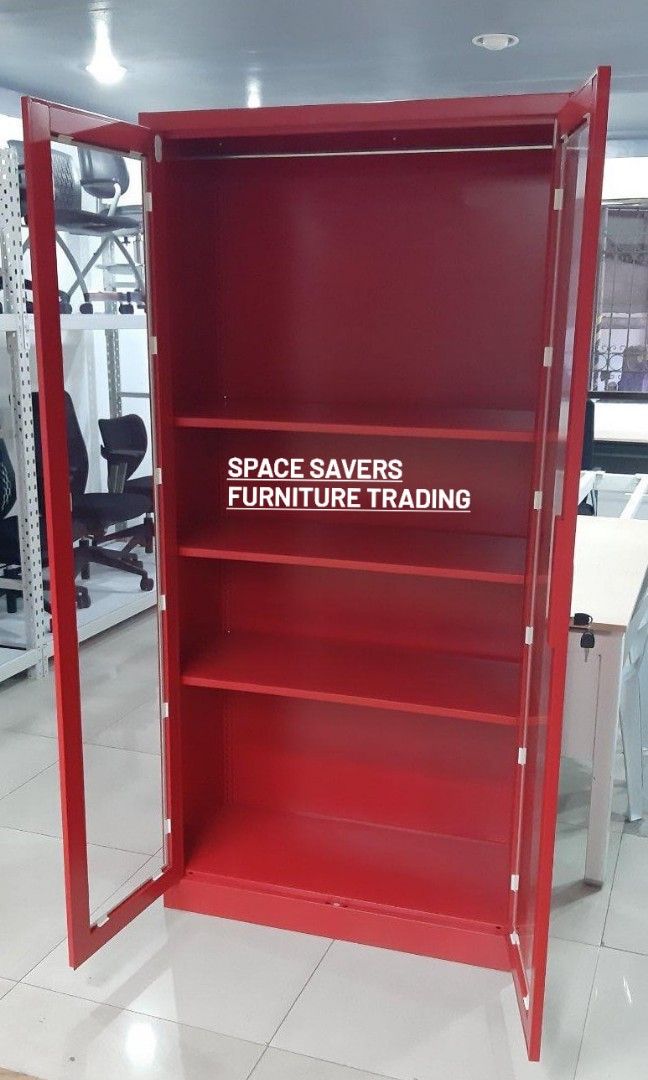 RED Fireman's Steel Cabinet, Furniture & Home Living, Furniture ...