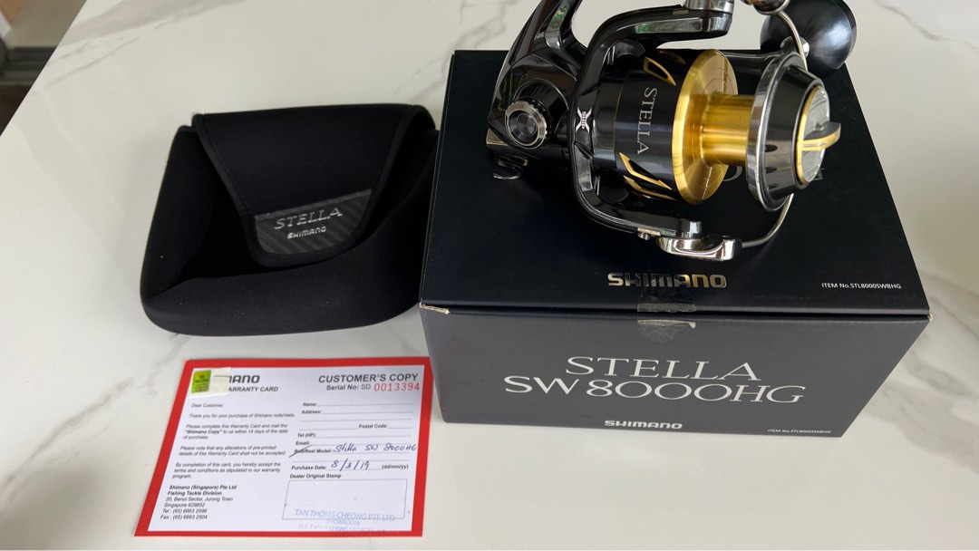 Shimano Stella SW8000HG & 14000 Spool, Sports Equipment, Fishing on Carousell