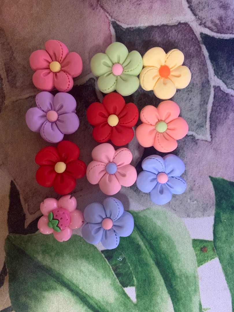 Flower Crocs Jibbitz, Hobbies & Toys, Toys & Games on Carousell